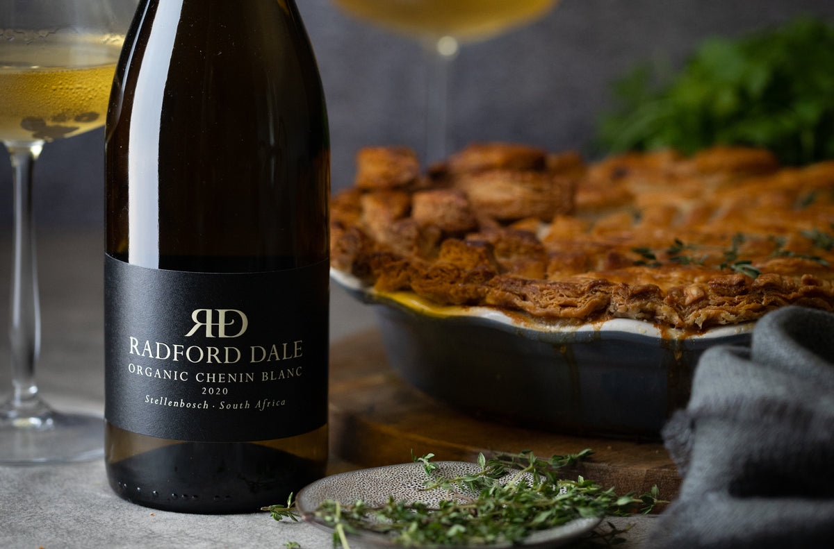 Organic Chicken Pie paired with Radford Dale Organic Chenin Blanc | by ...